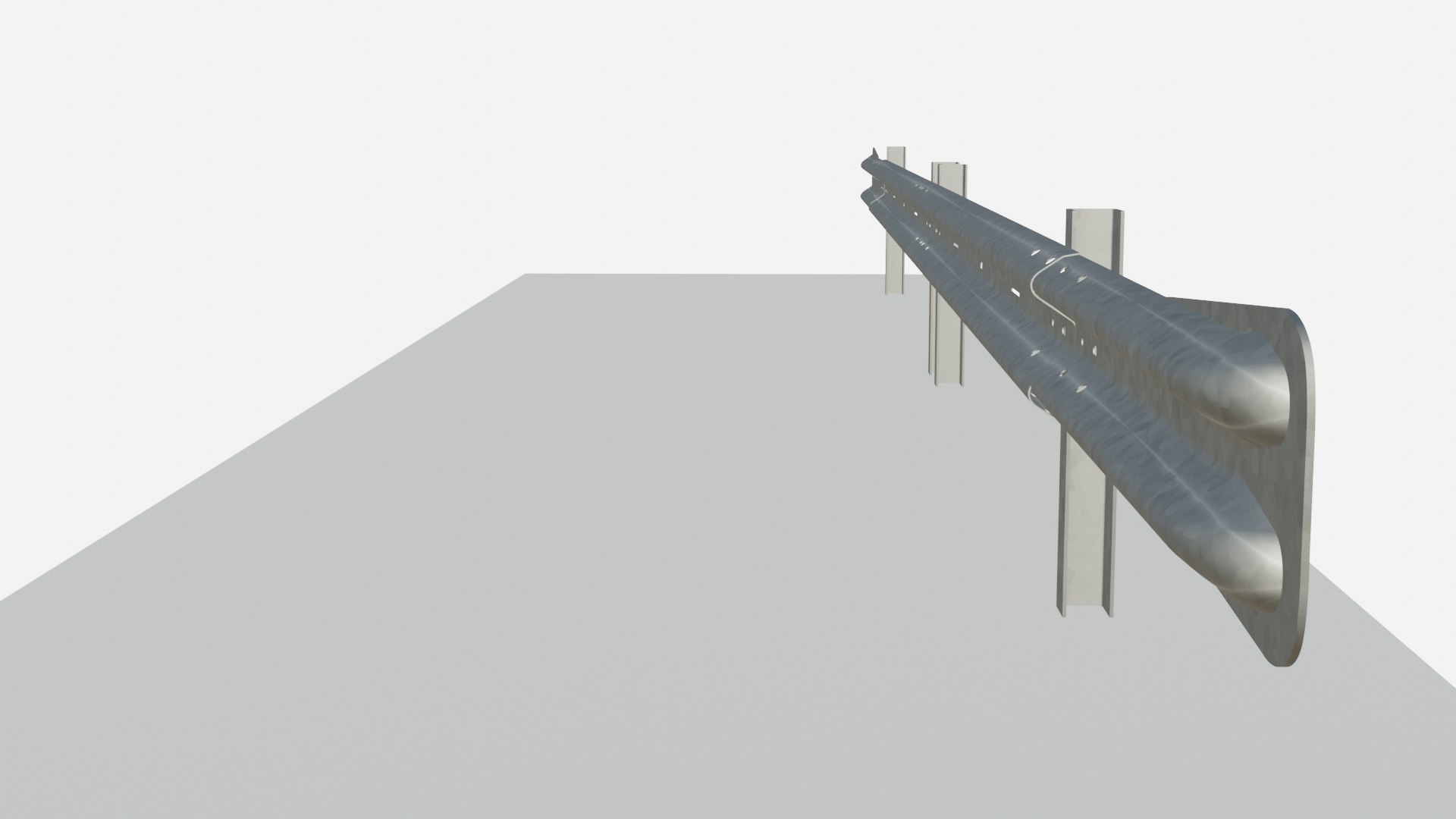 3D Guard Rail model - TurboSquid 1792263