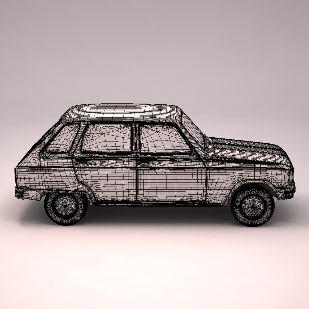 3d Model Renault 6
