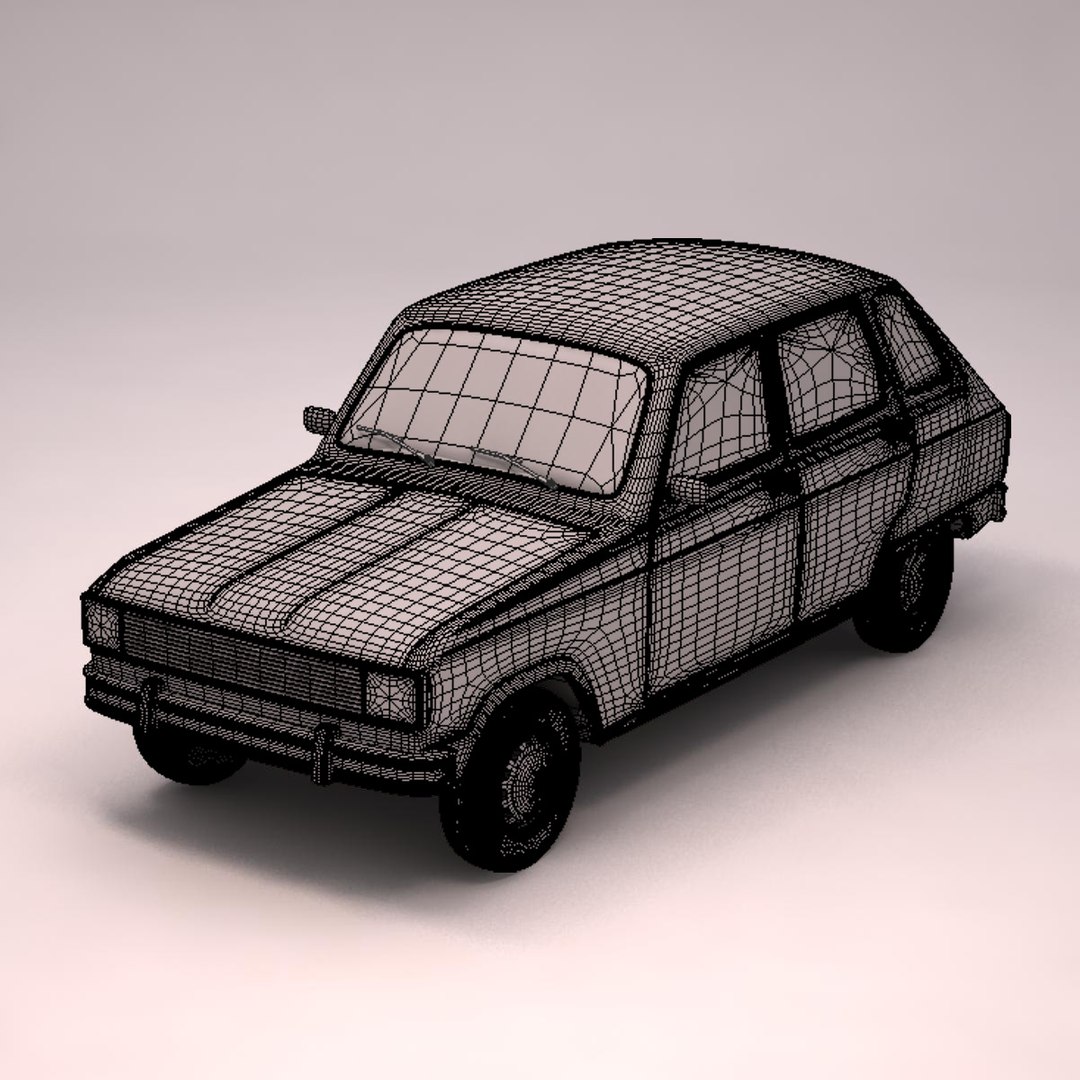 3d Model Renault 6
