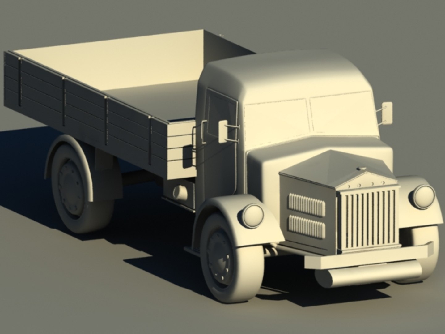 Truck Tatra27 3d Model
