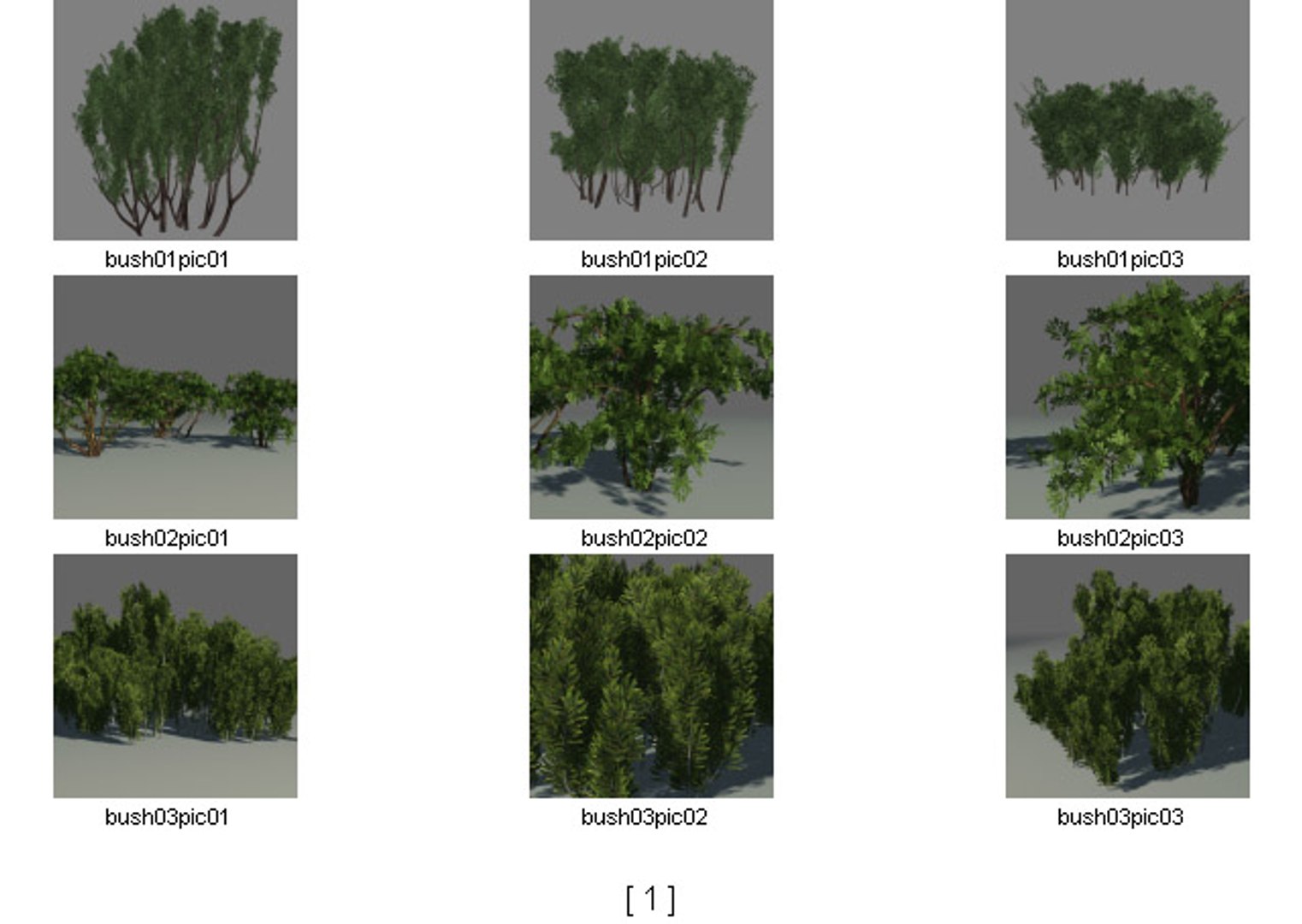 3d 200 Garden Design Shrubs Model