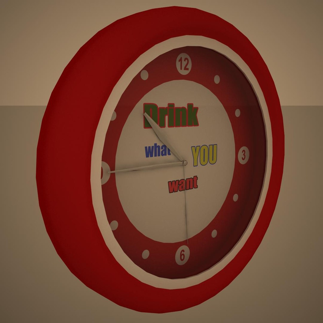 3d Wall Clock 1 Model