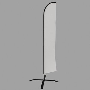 3d Obj Banner Flag