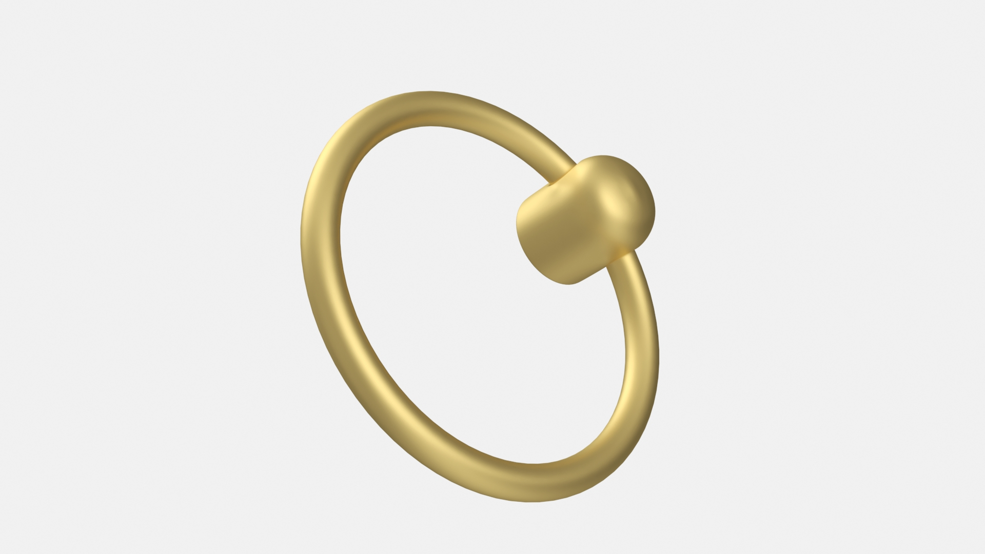 Door Handle Ring Gold 3D Model - TurboSquid 2236767