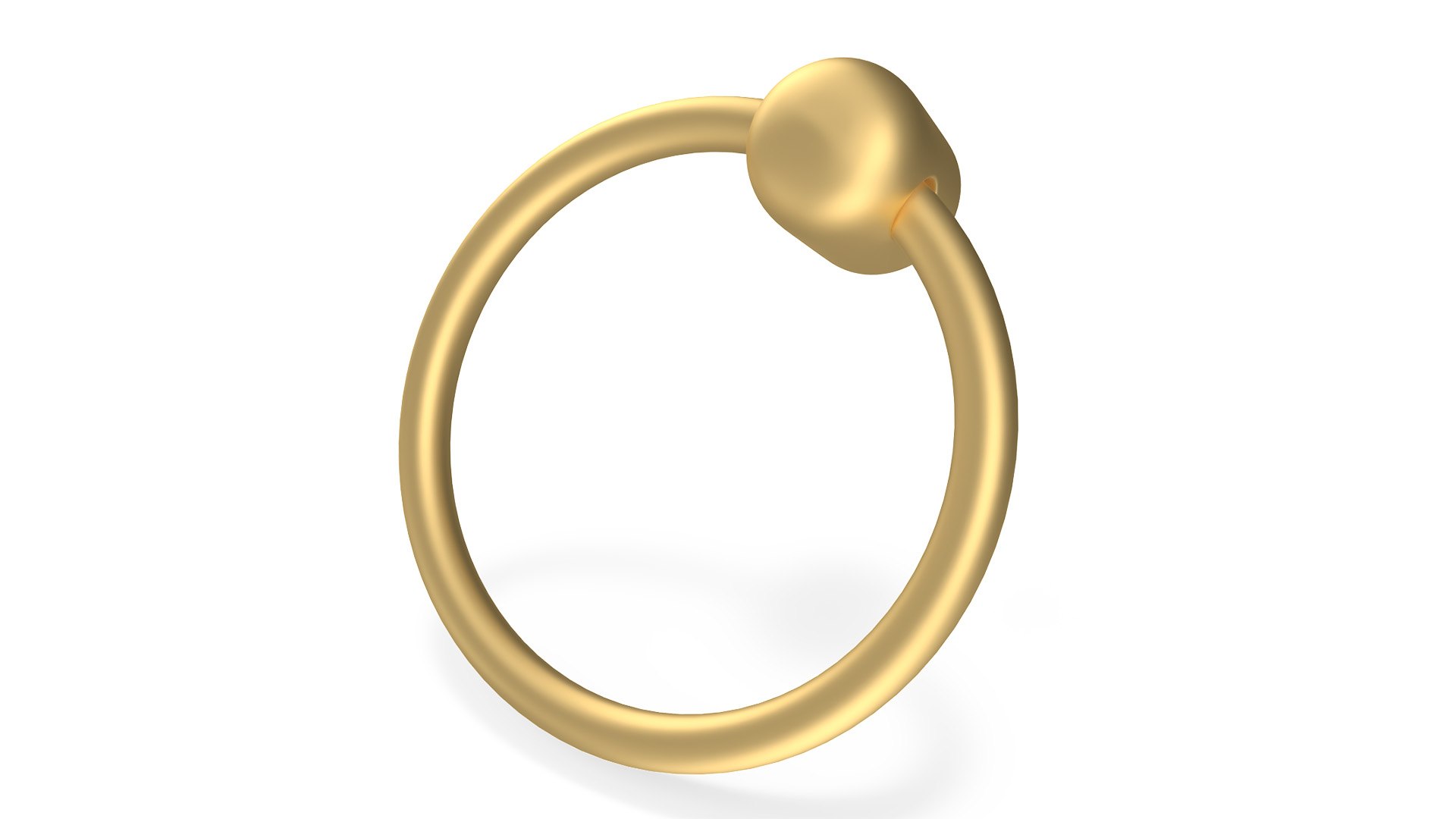 Door Handle Ring Gold 3D Model - TurboSquid 2236767