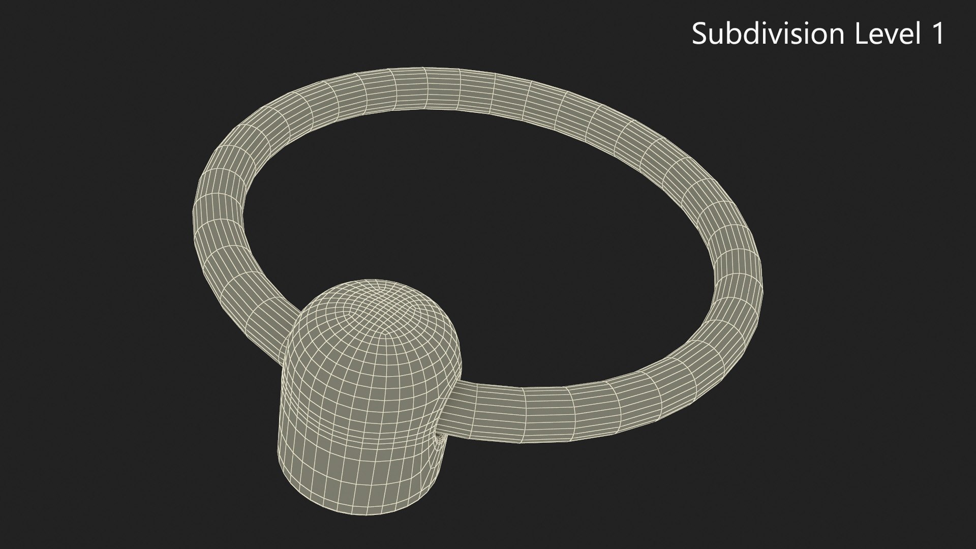 Door Handle Ring Gold 3D Model - TurboSquid 2236767