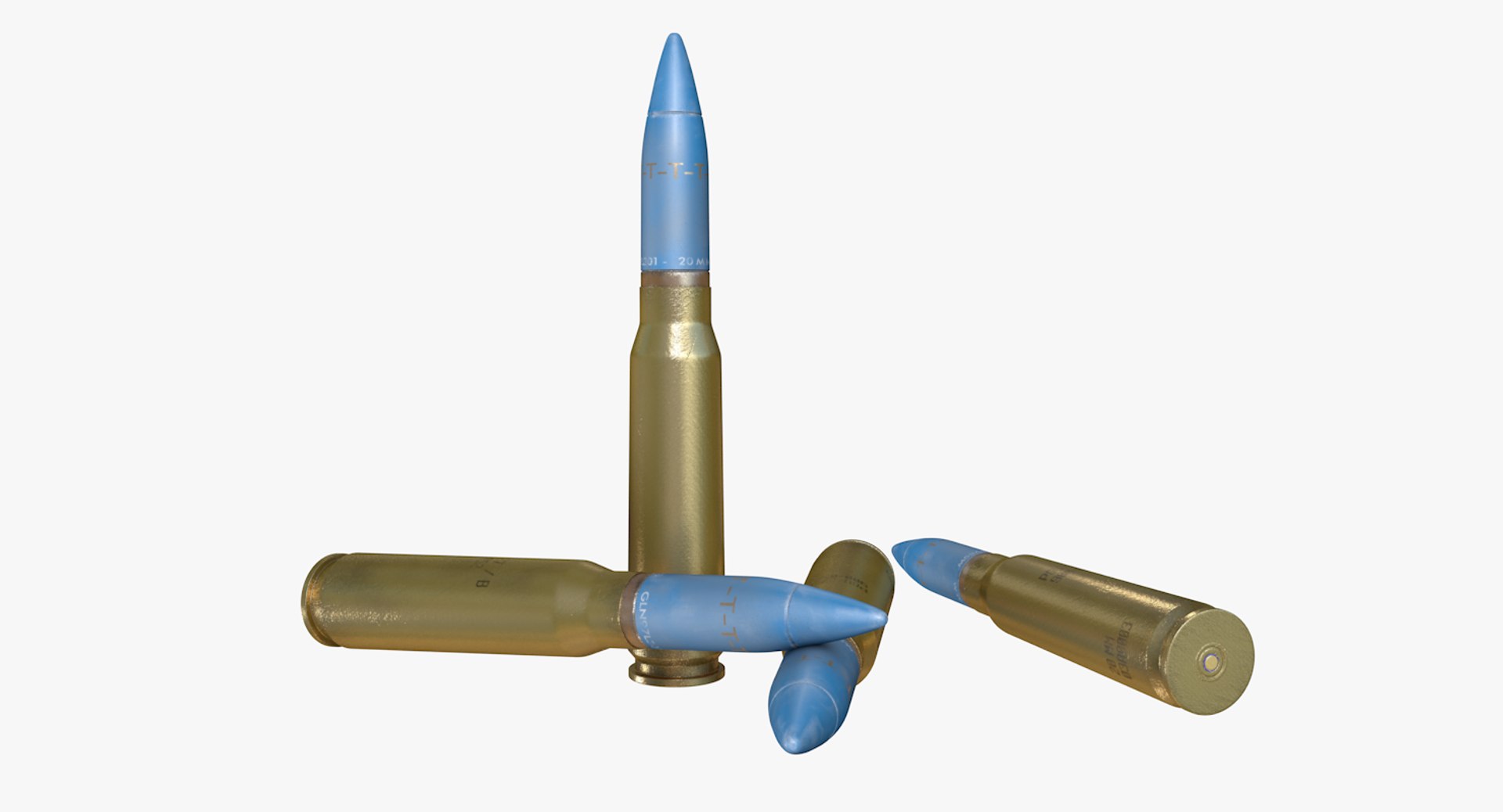 20mm Bullet Cartridge 3D Model - TurboSquid 1344169
