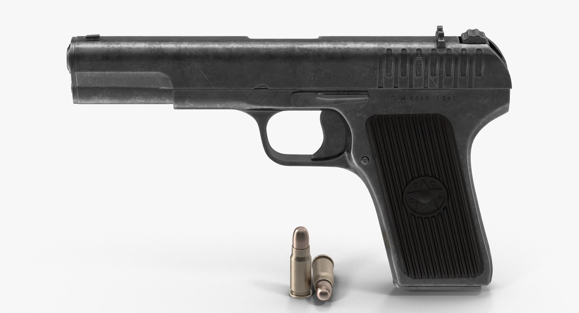 Tt-33 Soviet Tokarev 3d Max