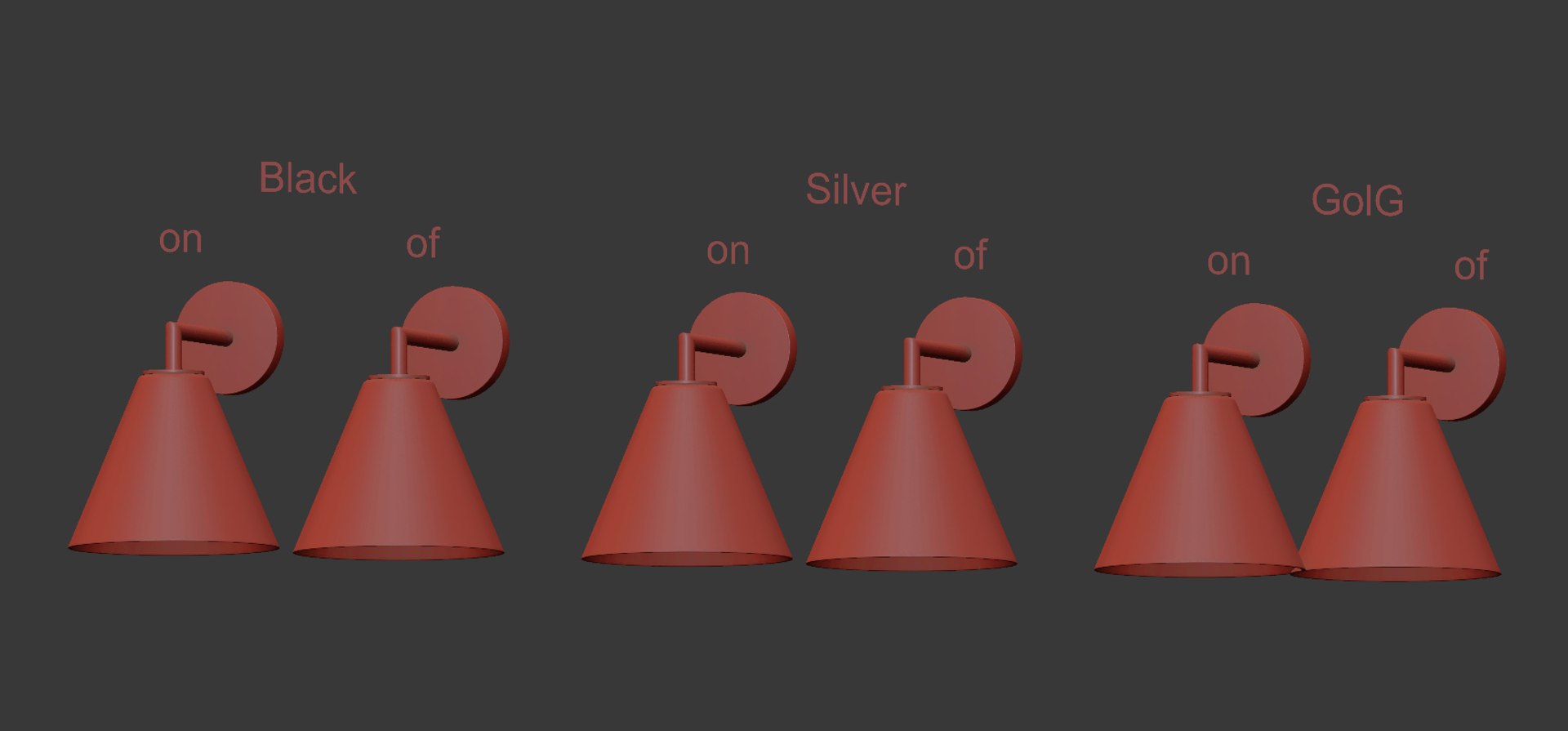 3D Sconce Utilitaire Funnel Shade - TurboSquid 1558226