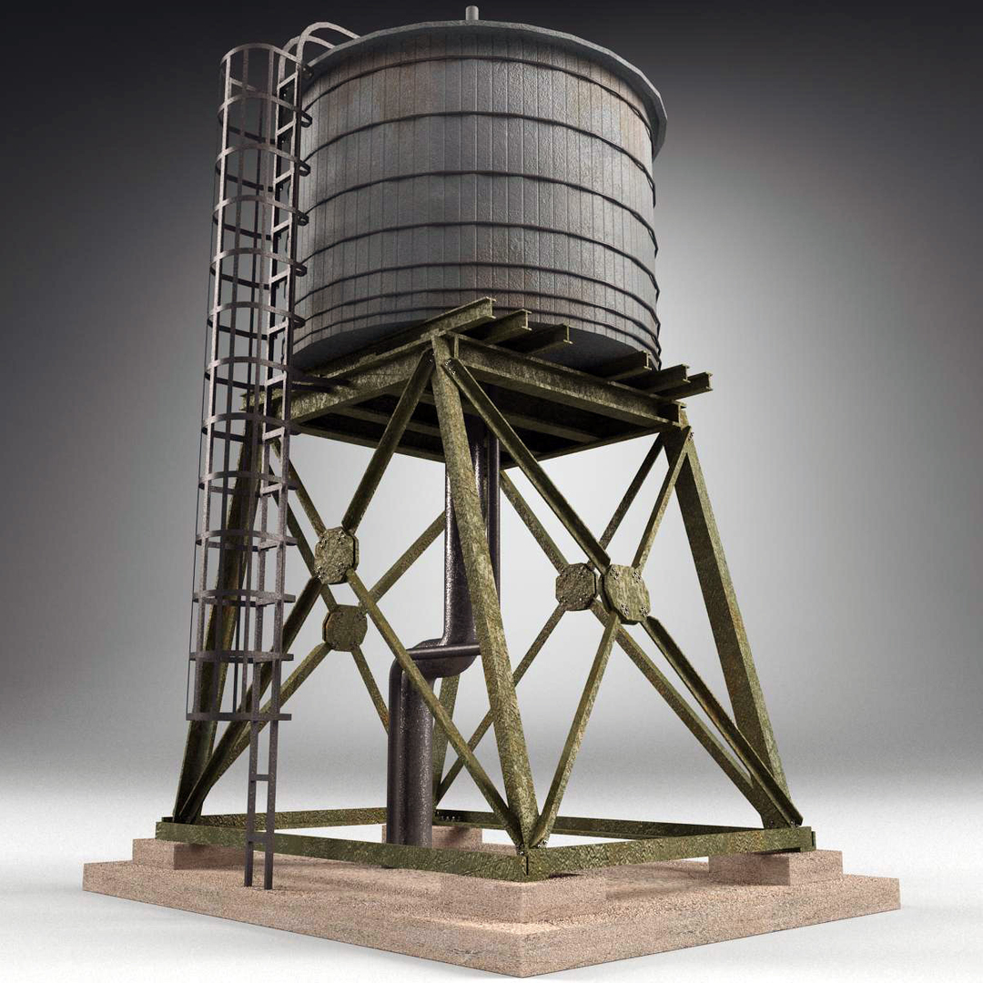 water tower 3d 3ds