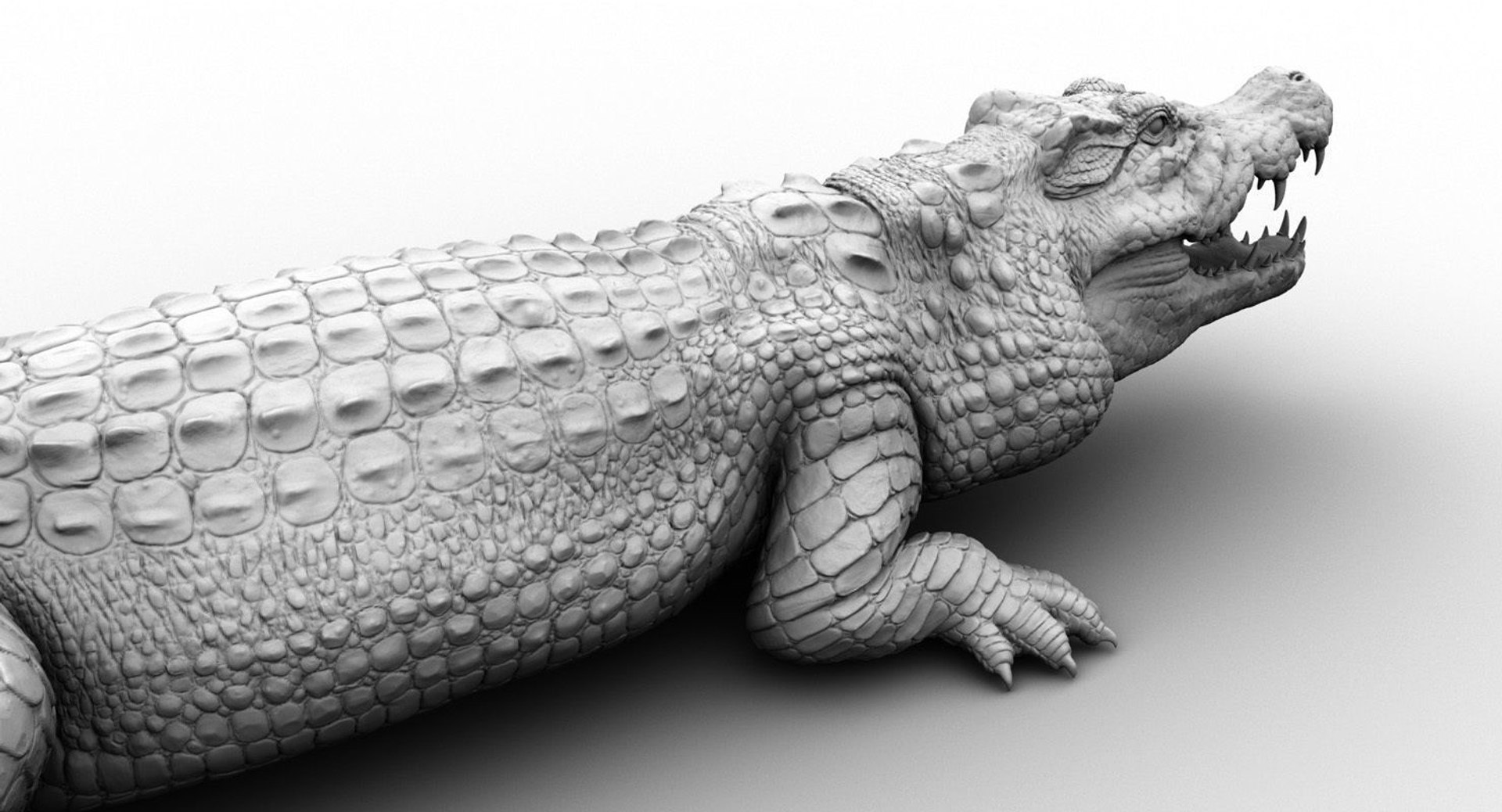 3D crocodile model - TurboSquid 1758046