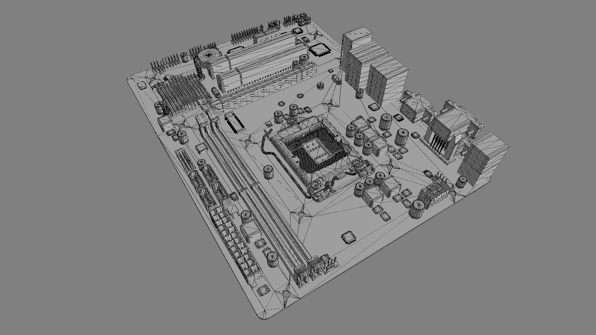 PC Motherboard MicroATX Mk03 Model - TurboSquid 1981390