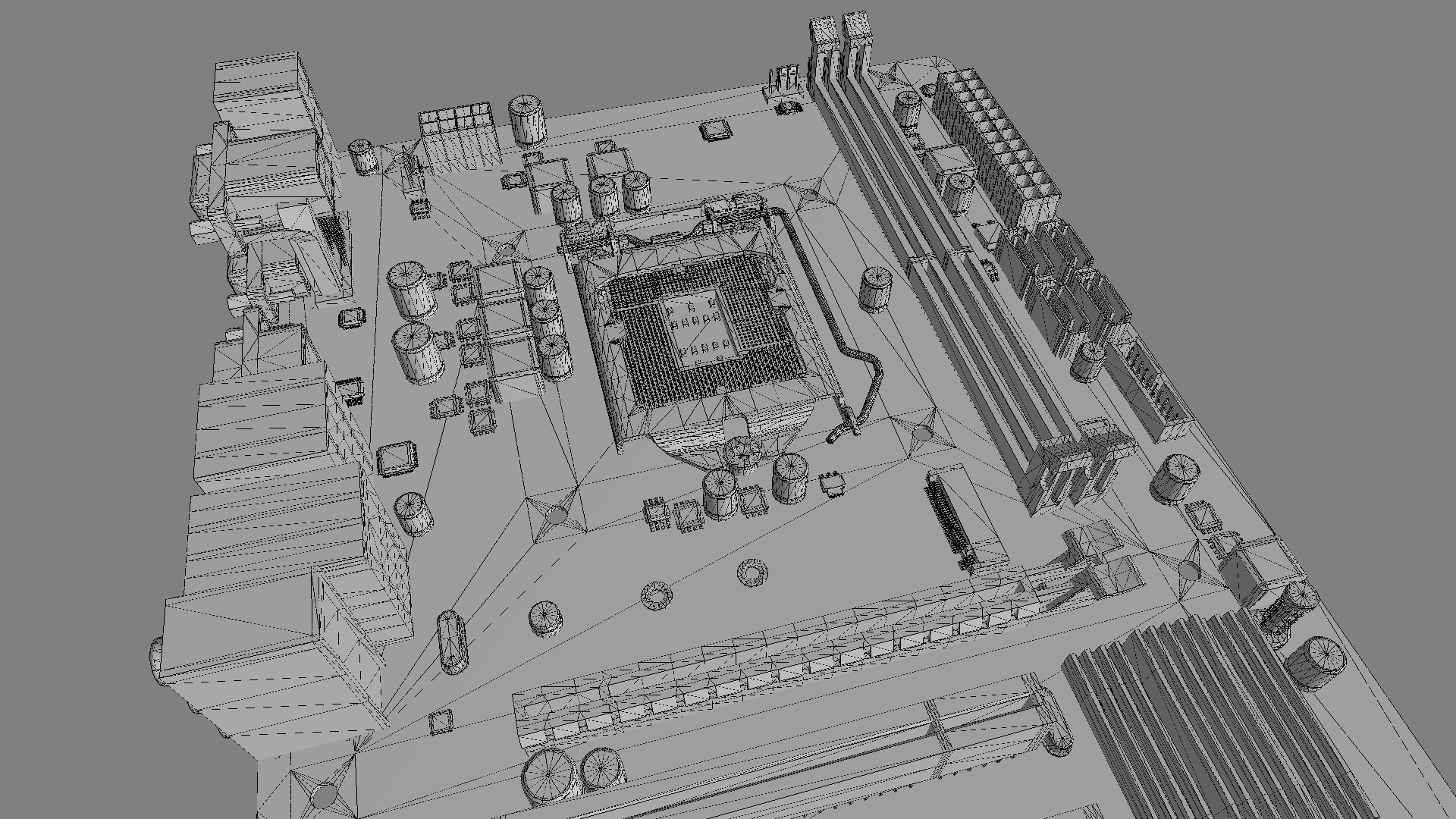 PC Motherboard MicroATX Mk03 Model - TurboSquid 1981390