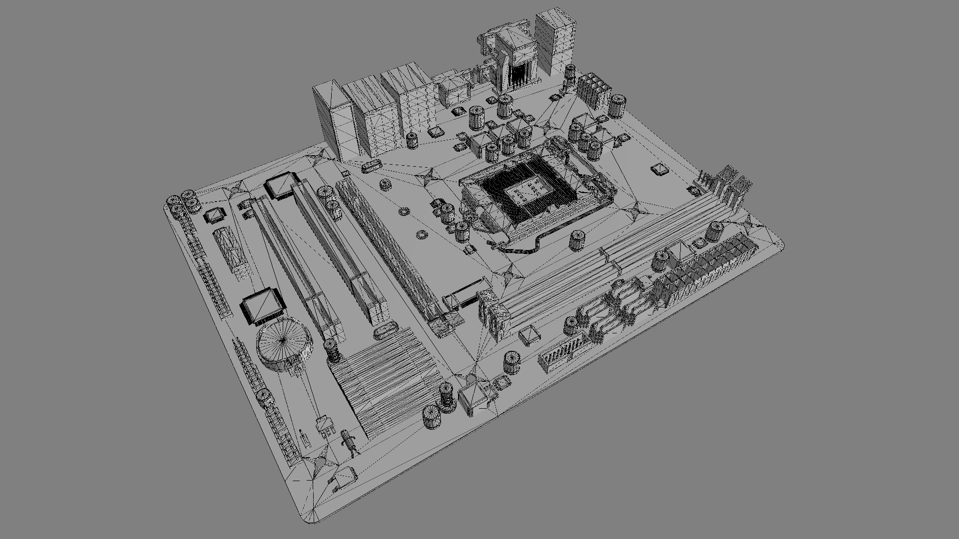 PC Motherboard MicroATX Mk03 Model - TurboSquid 1981390