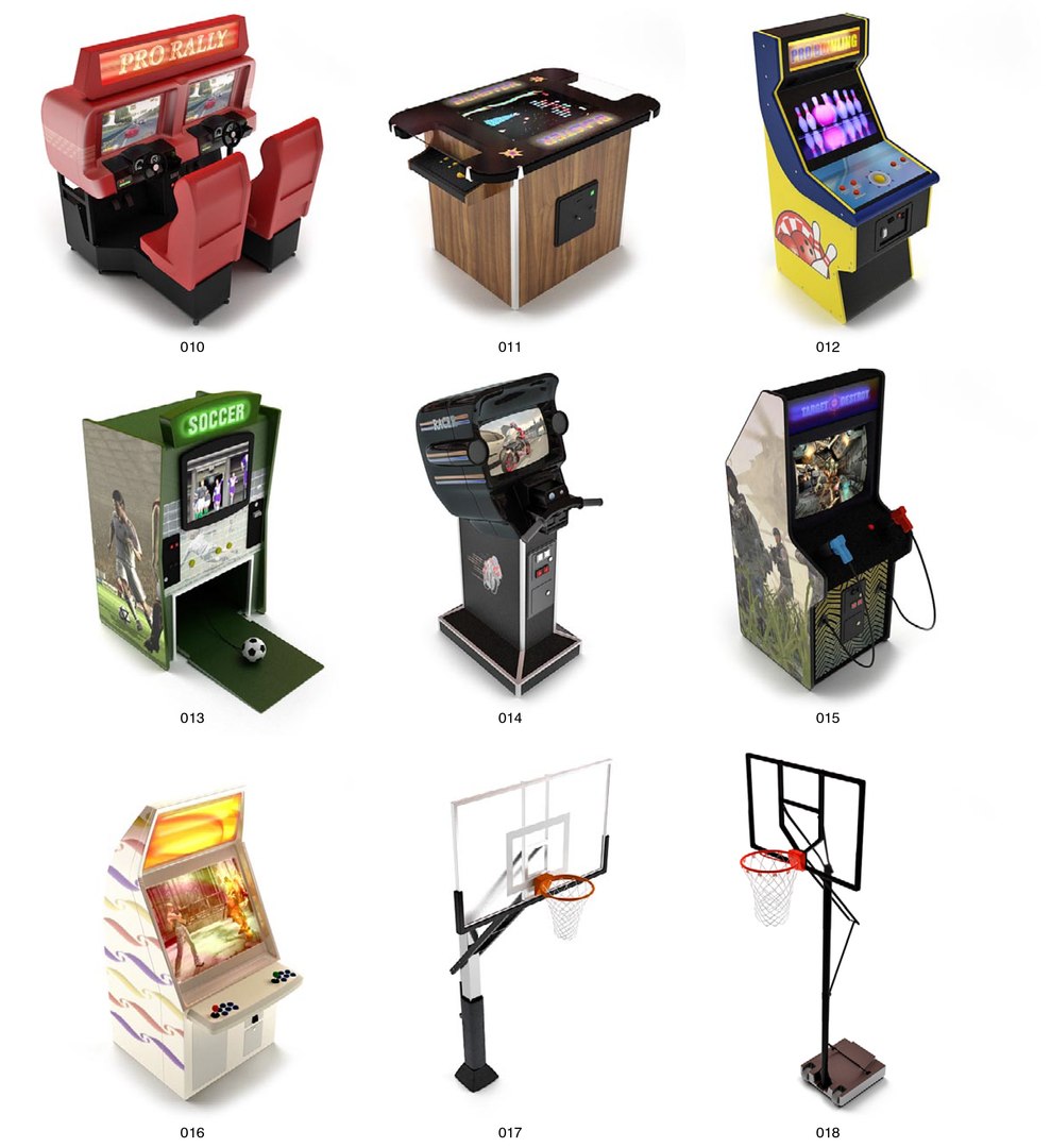 3D Arcade Games Collection 1 - TurboSquid 2347467