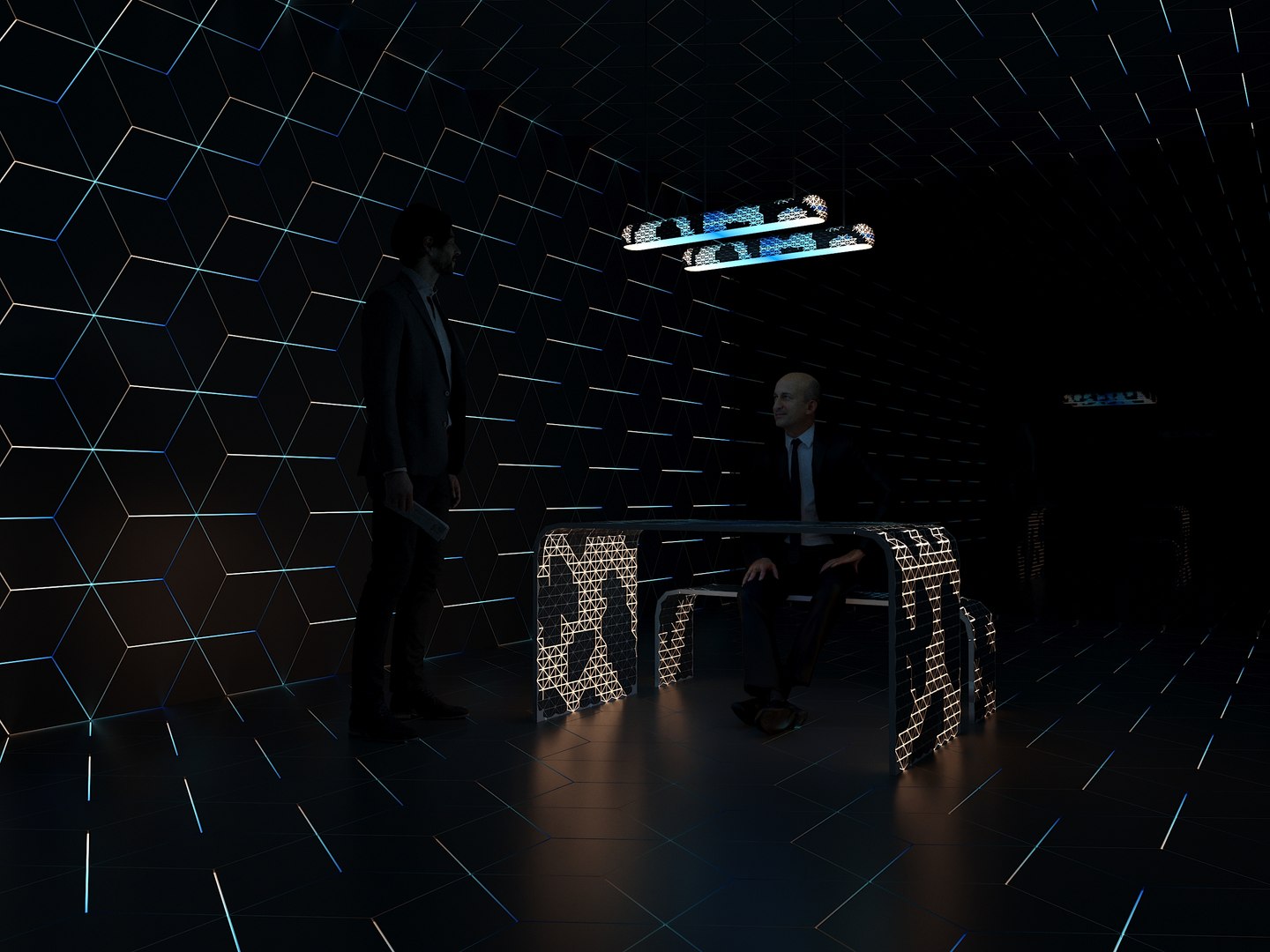 Dark Abstract Room 3D Model - TurboSquid 1471617