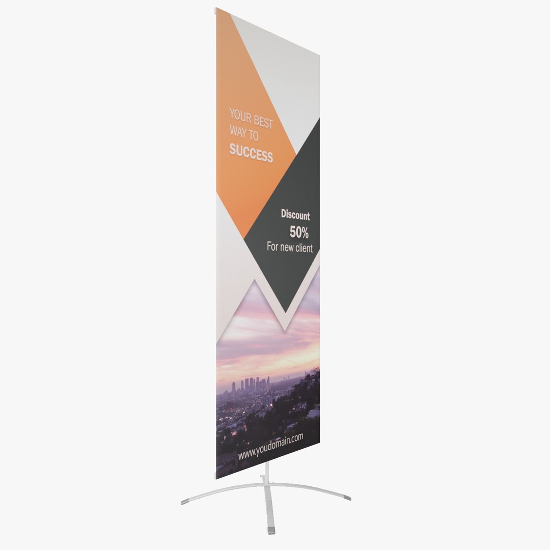 3D Banner Stand Easy Flex - TurboSquid 1461038
