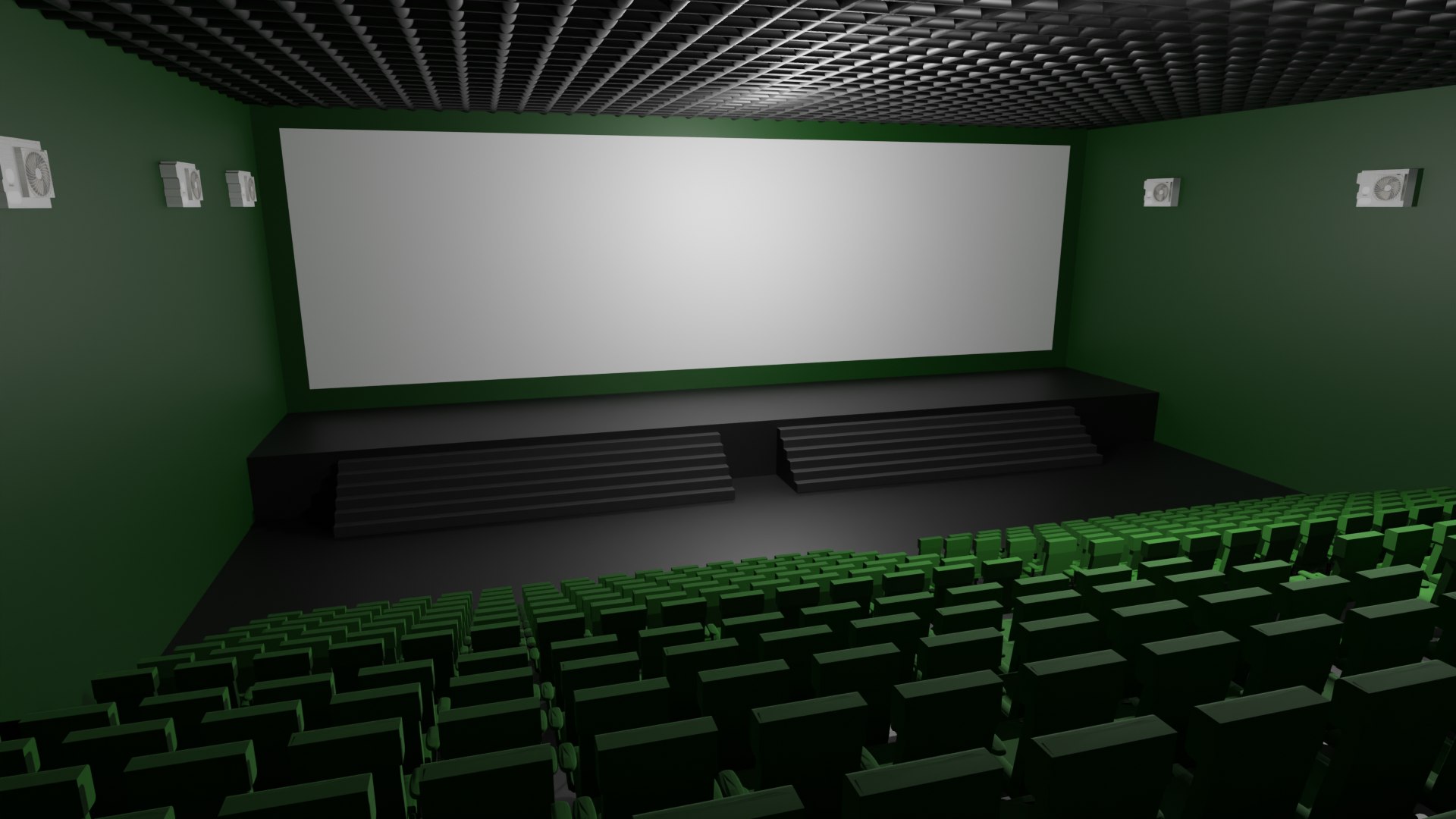 3D Cinema Interior Model - TurboSquid 2140788