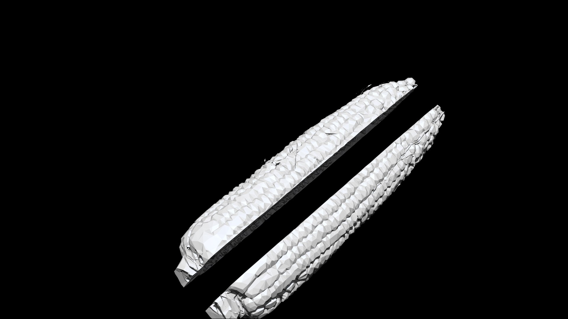 Corn 3D CT Scan Model Cut1 Decimate 3 Percent Model - TurboSquid 1945209