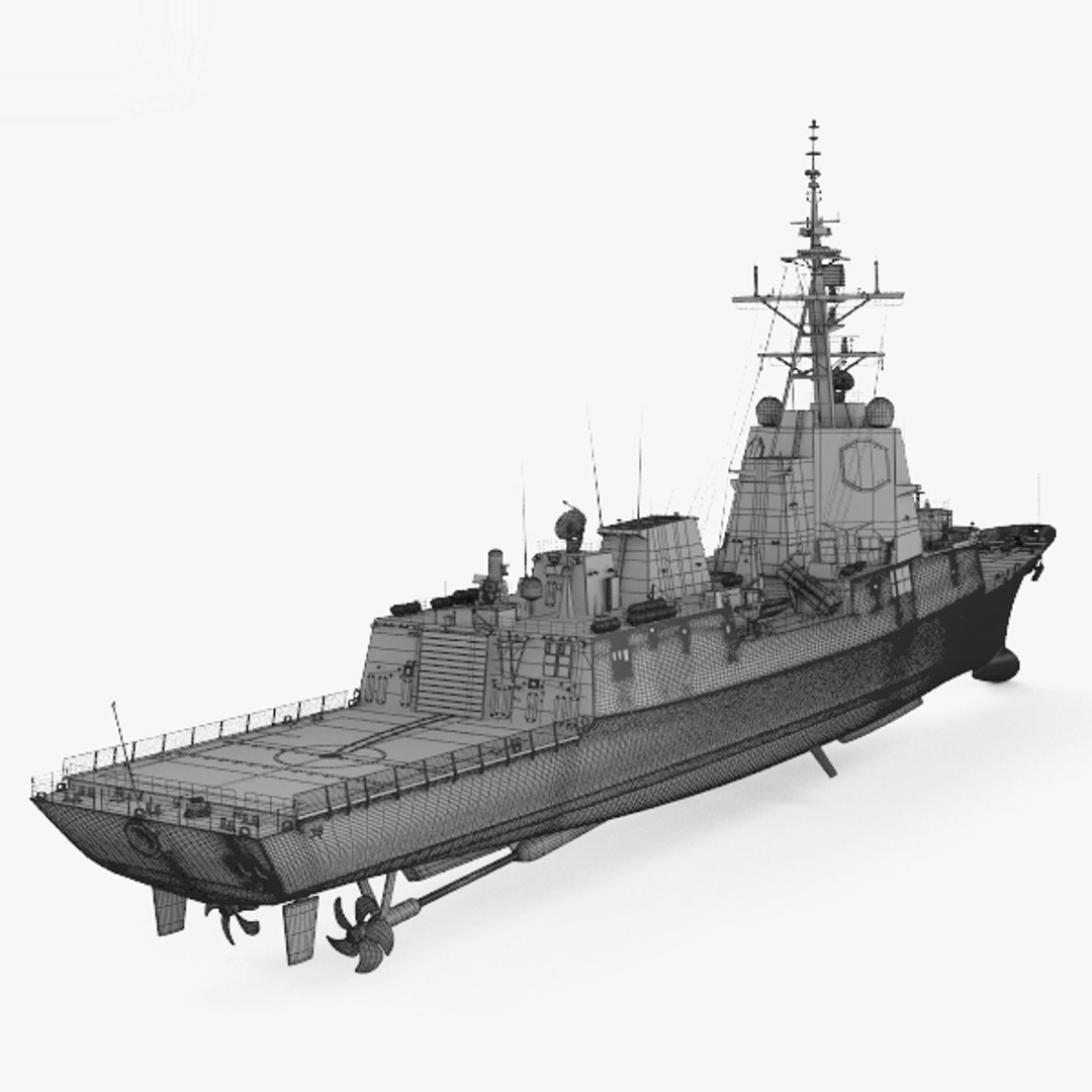 Hobart-class Destroyer Hobart 3D Model - TurboSquid 1476609