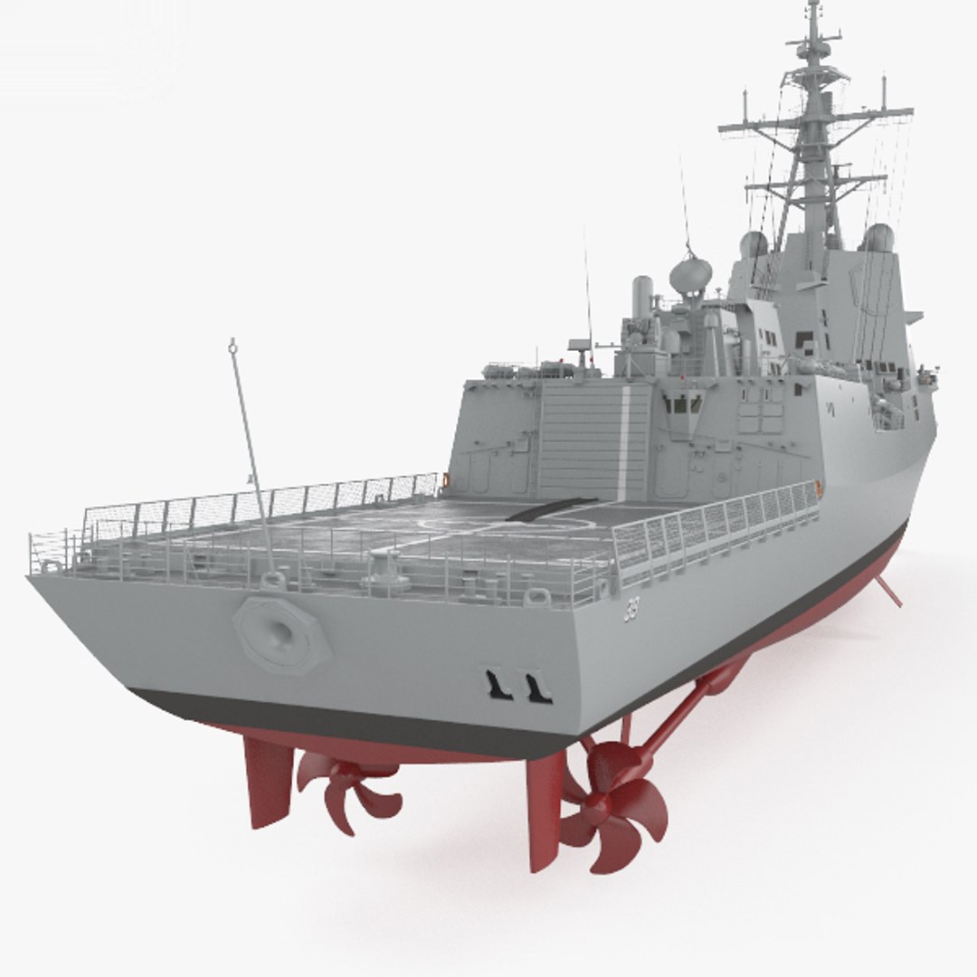 Hobart-class Destroyer Hobart 3D Model - TurboSquid 1476609