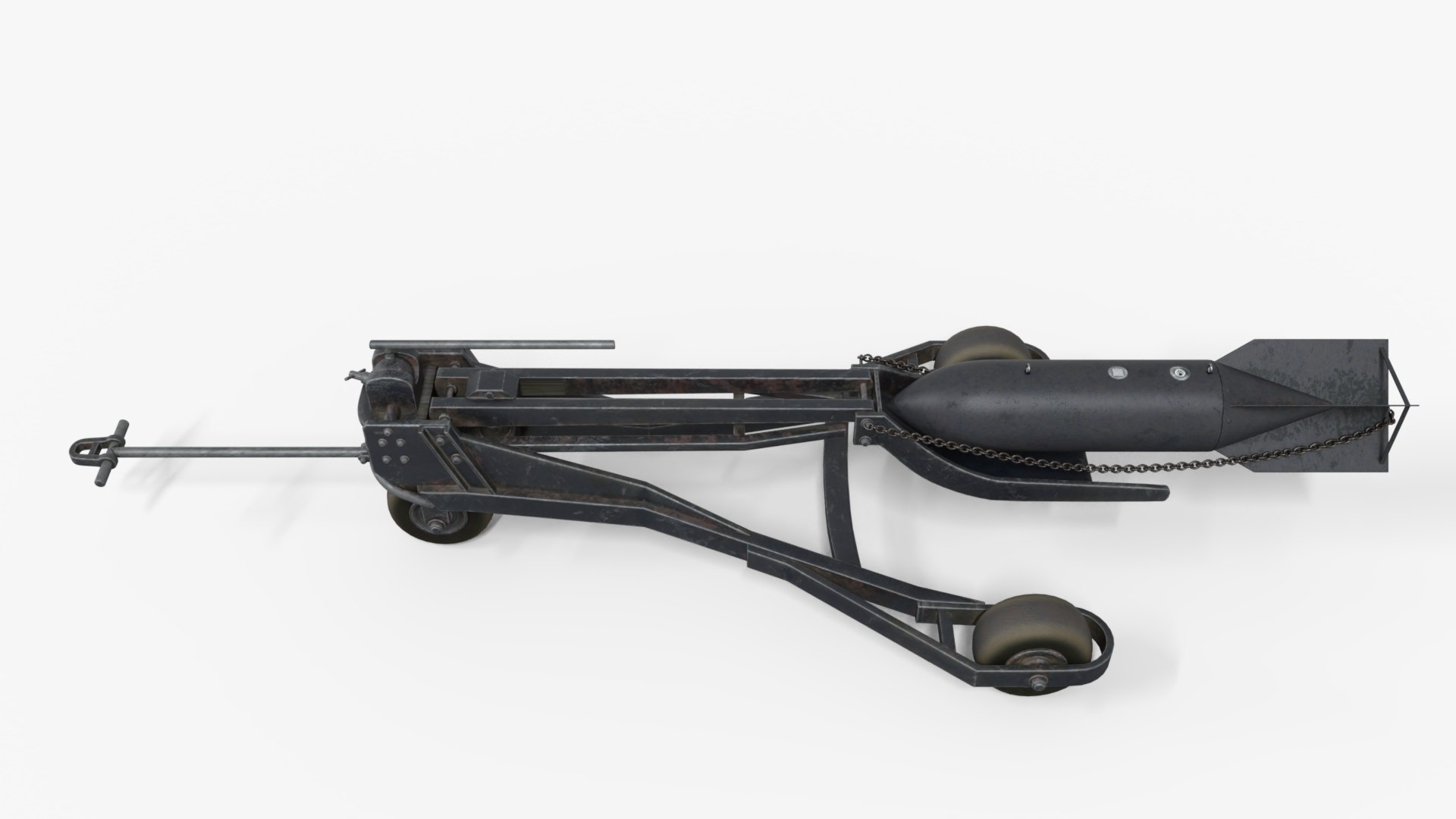 Bomb Carts - Terminal Trailers German WW2 Low-poly 3D Model 3D Model ...