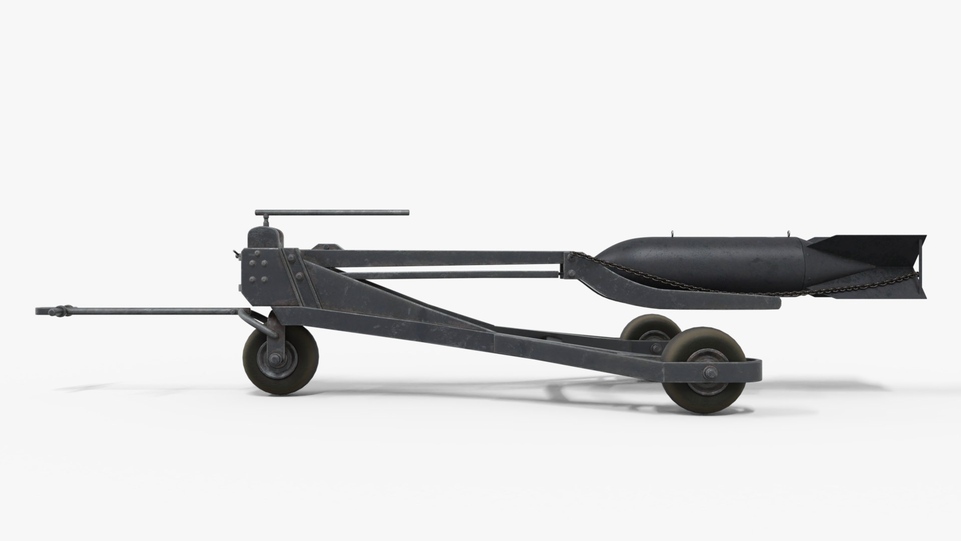 Bomb Carts - Terminal Trailers German WW2 Low-poly 3D Model 3D Model ...