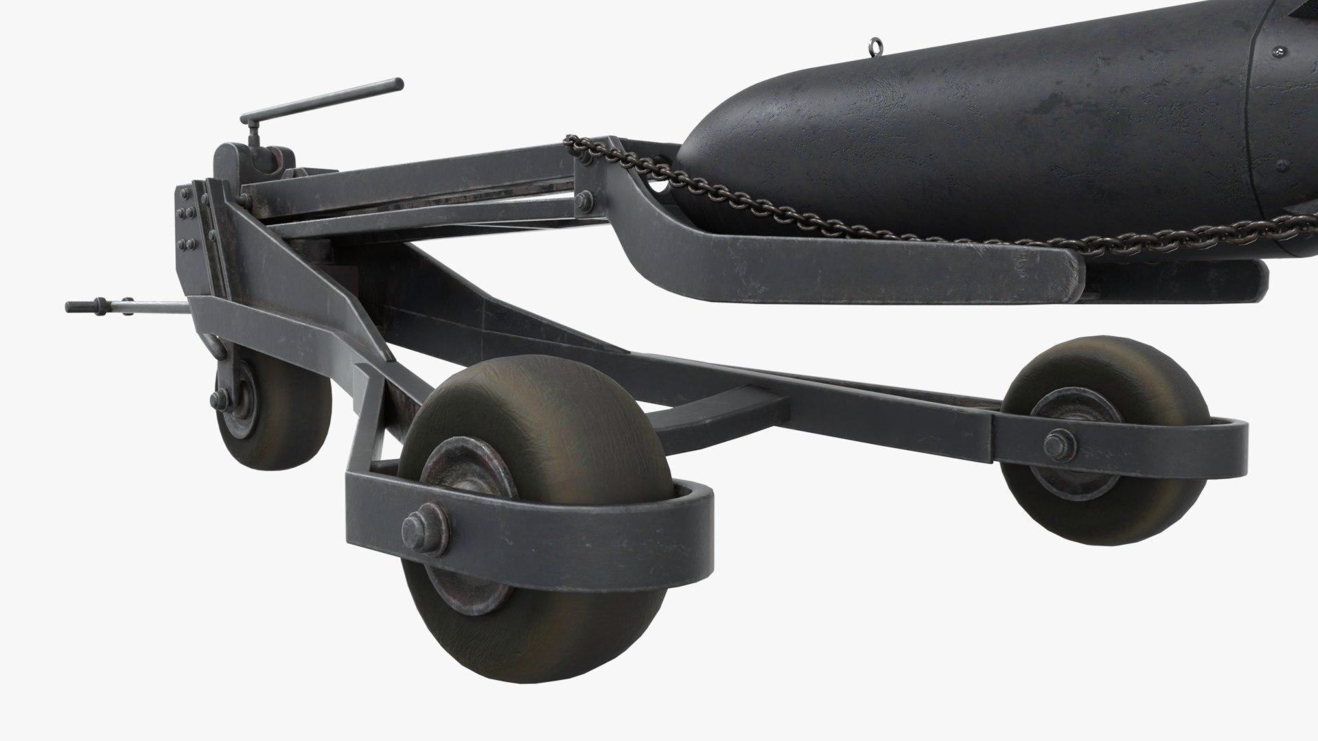 Bomb Carts - Terminal Trailers German WW2 Low-poly 3D Model 3D Model ...