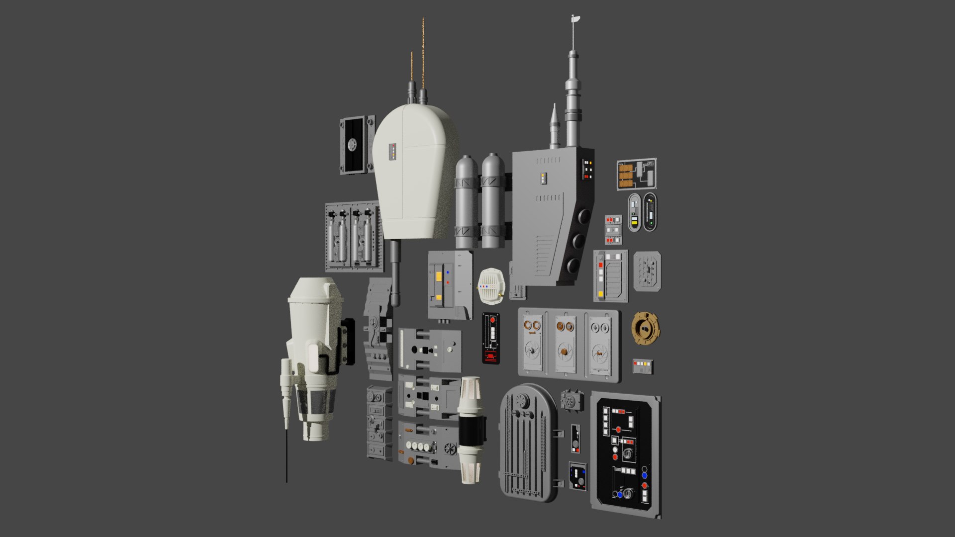 Star Wars Panels Pack 02 Model - TurboSquid 2300997