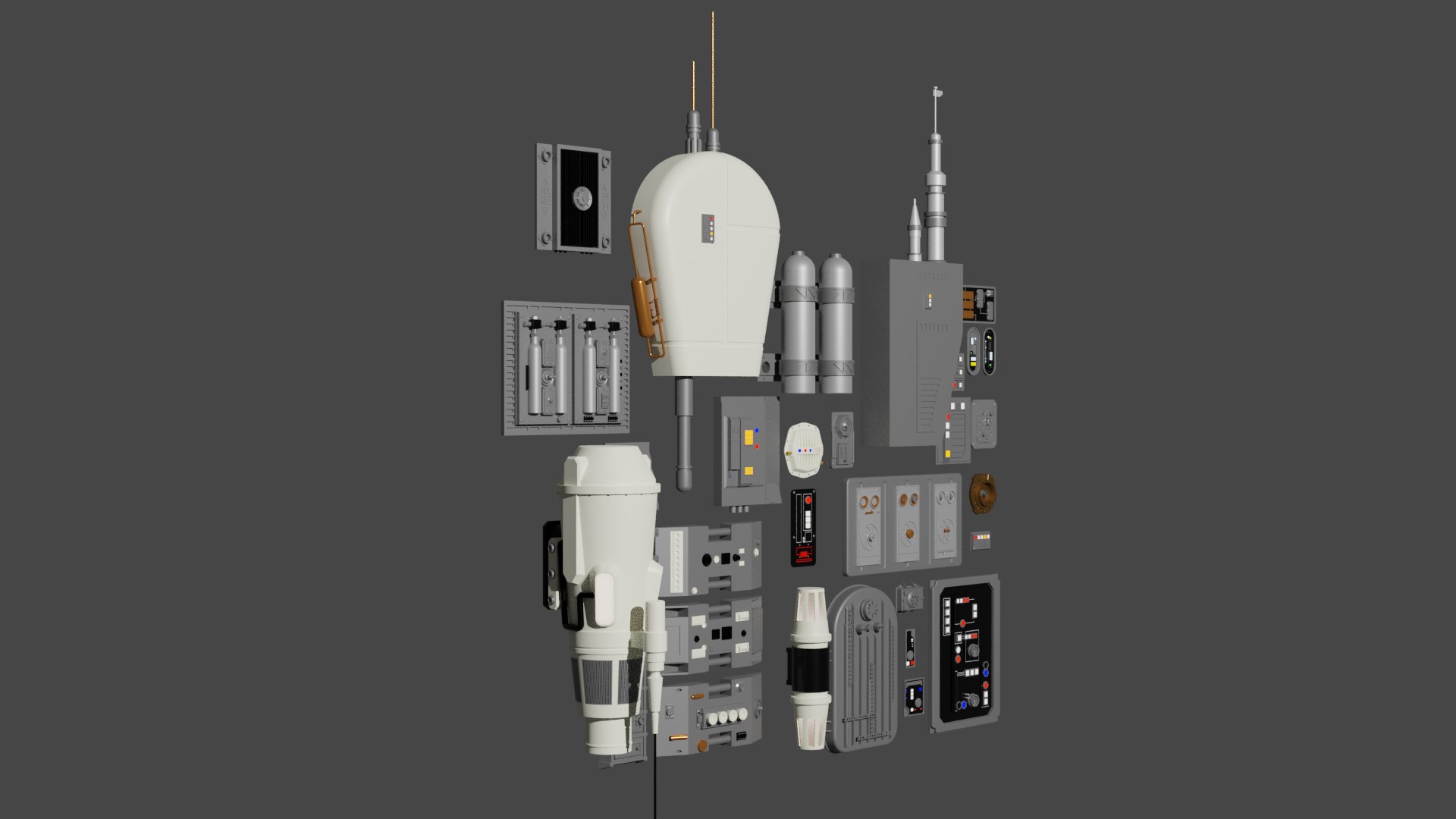 Star Wars Panels Pack 02 Model - TurboSquid 2300997