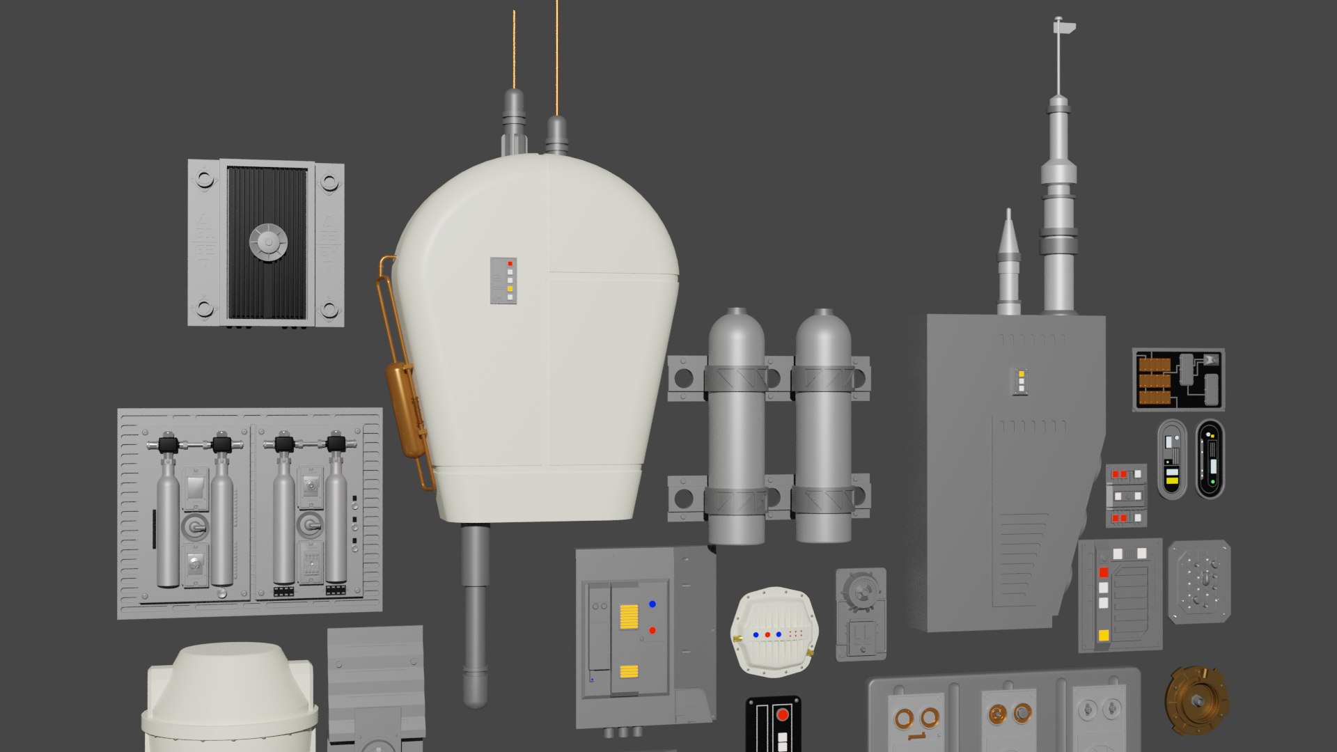 Star Wars Panels Pack 02 Model - TurboSquid 2300997