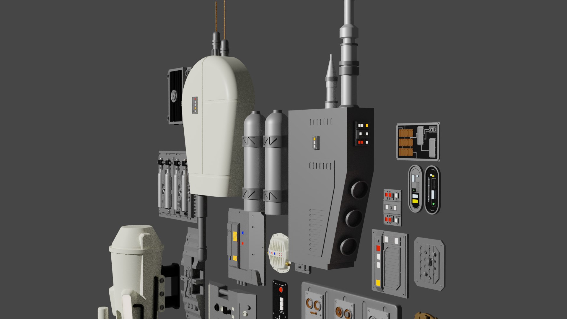 Star Wars Panels Pack 02 Model - TurboSquid 2300997