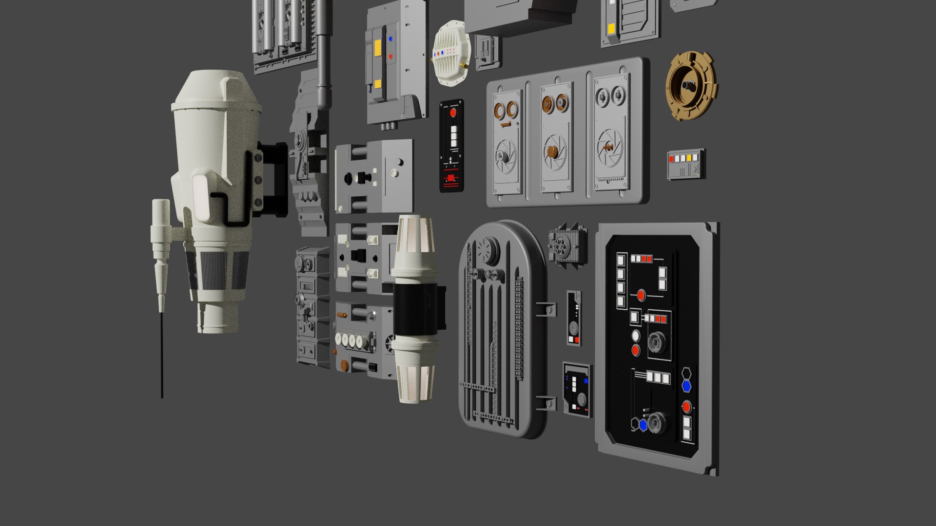 Star Wars Panels Pack 02 Model - TurboSquid 2300997