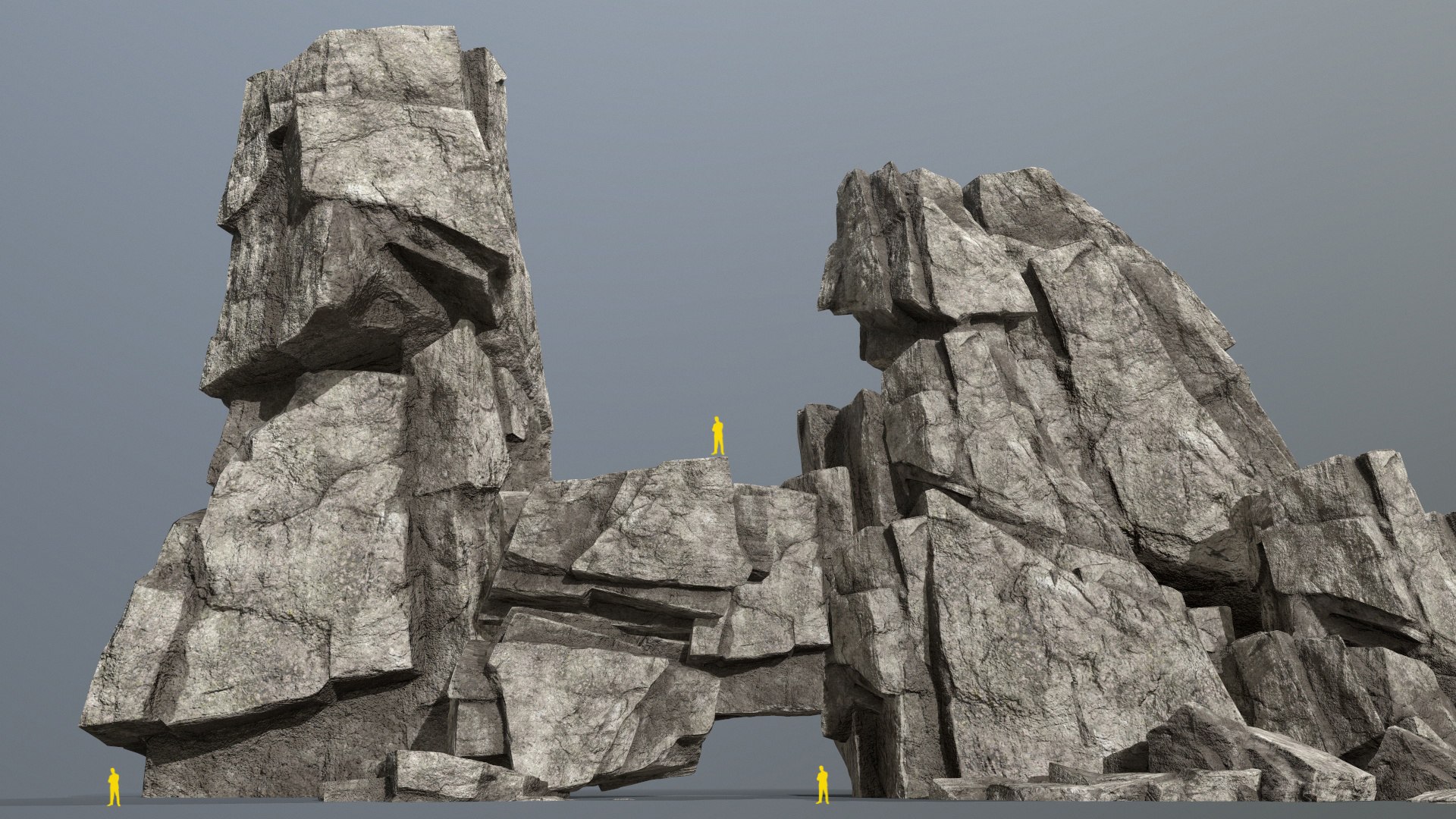 3D Cliff Rocks Model - TurboSquid 2135339