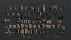 3D city fantasy - TurboSquid 1315612