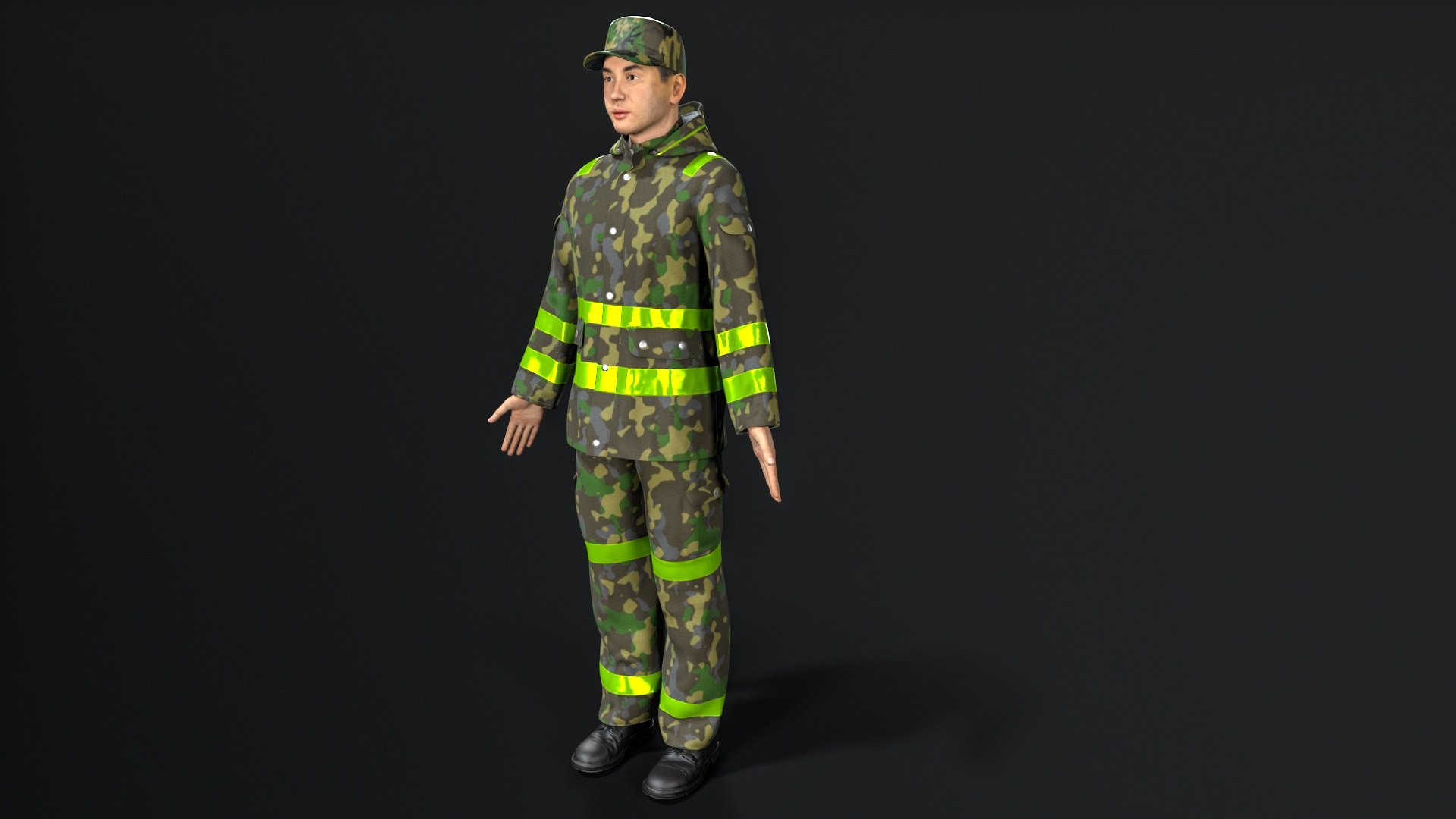 3D Soldier Character Model - TurboSquid 2383080