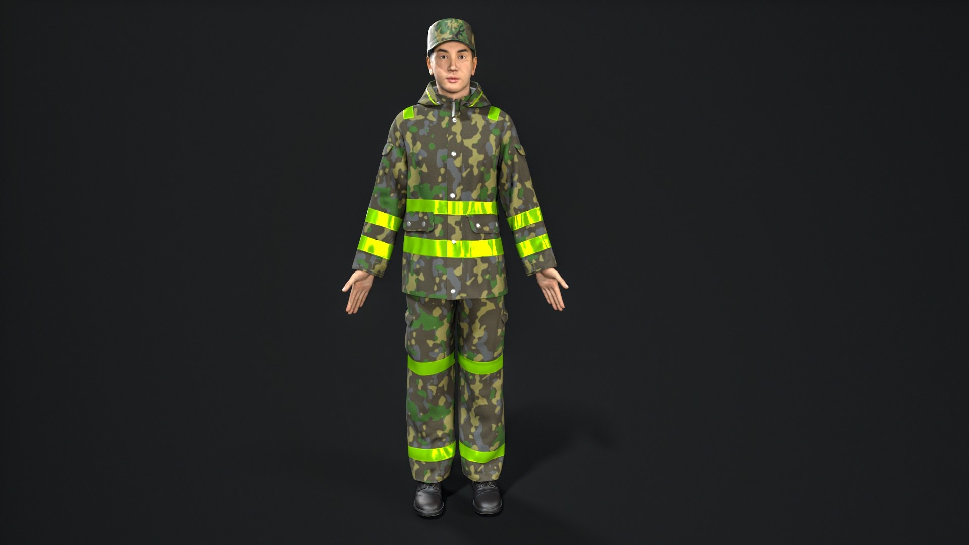 3D Soldier Character Model - TurboSquid 2383080