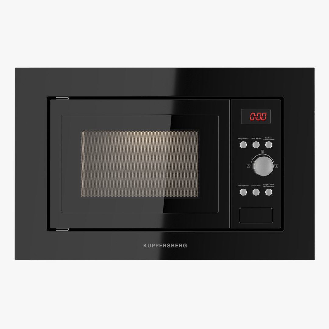 Microwave oven Kuppersberg Black 3D model - TurboSquid 2049687