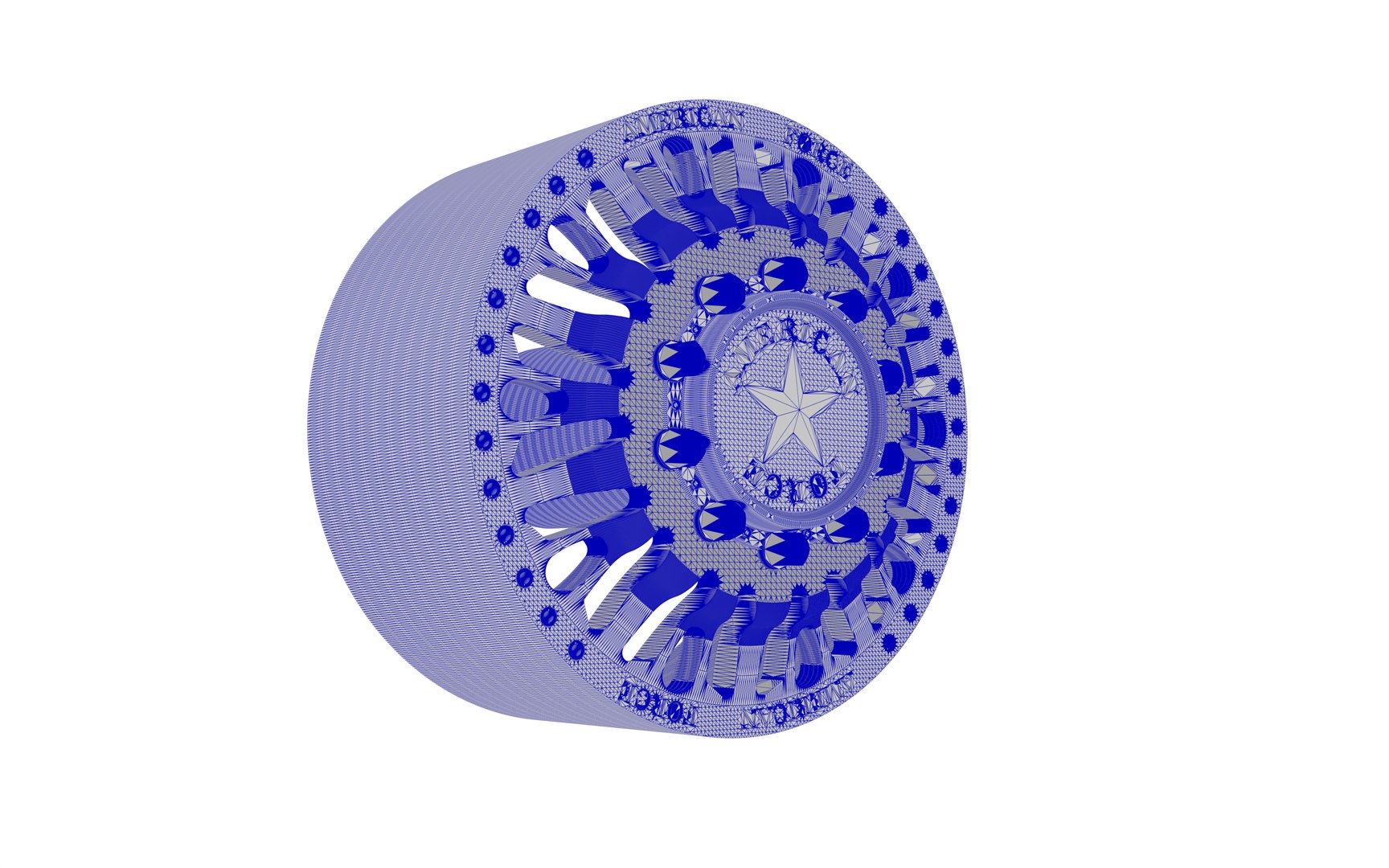 3D AMERICAN FORCE N12 BRAWN DRW WHEEL model - TurboSquid 2145811