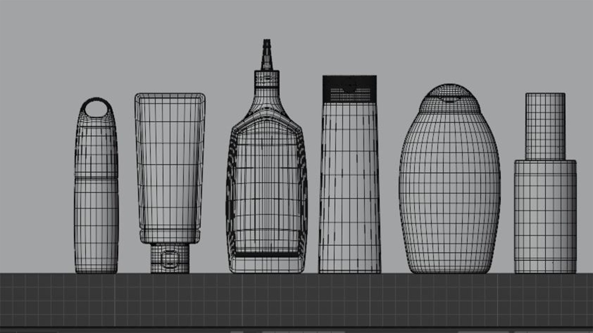 3D model Cosmetic containers 3d models and mockup Collection 2 ...