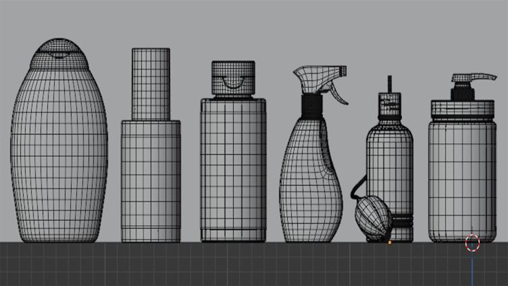 3D model Cosmetic containers 3d models and mockup Collection 2 ...