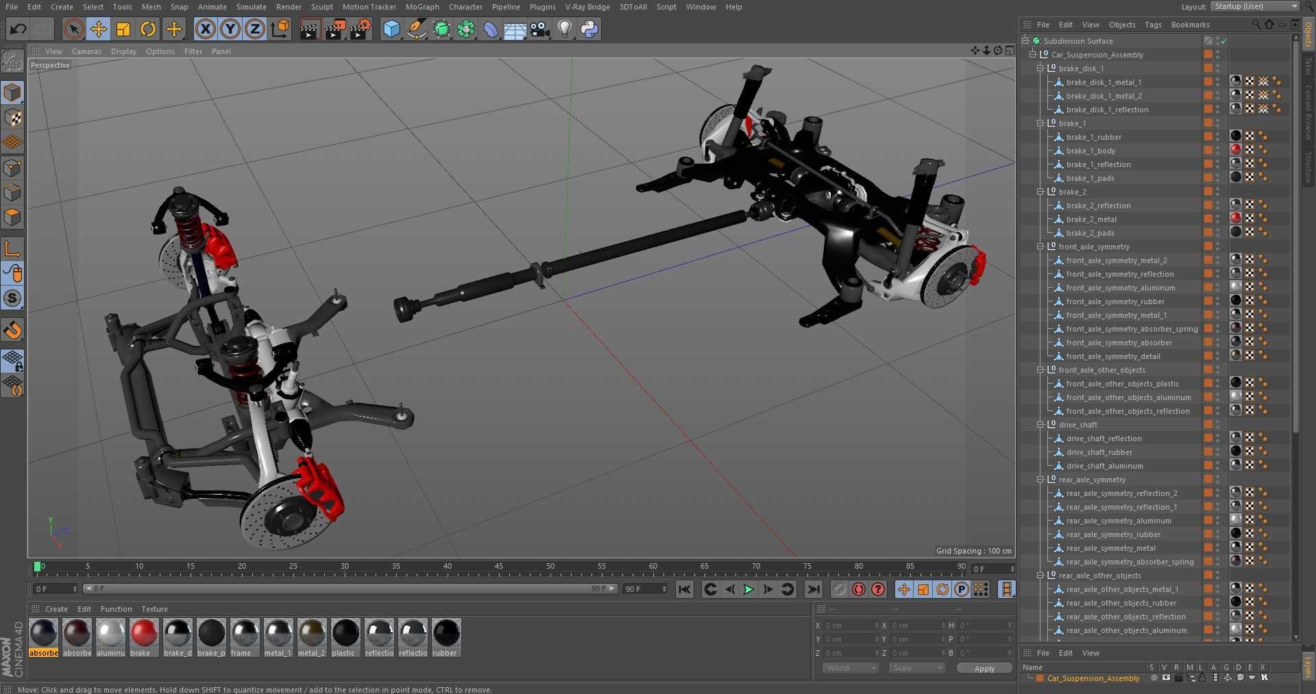 3D Car Suspension Assembly - TurboSquid 2205373