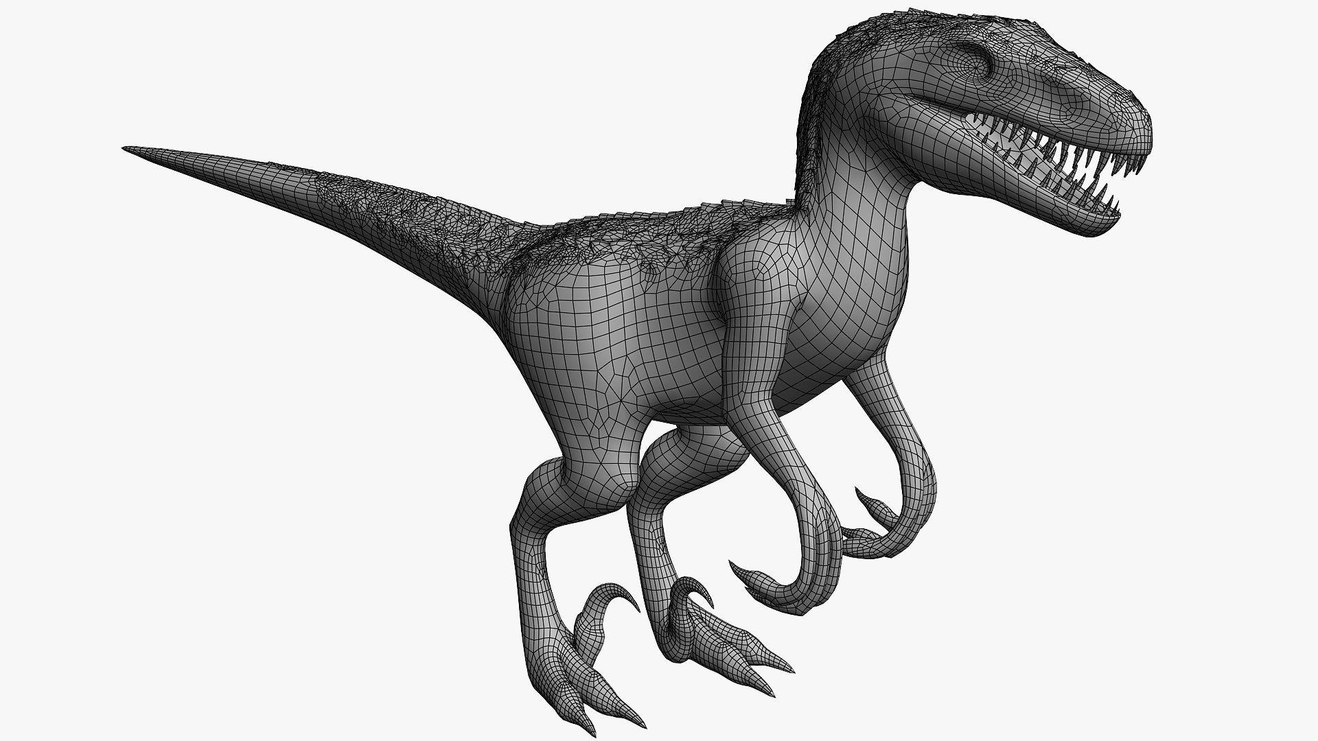Raptor Velociraptor Dinosaur Model - TurboSquid 1430395