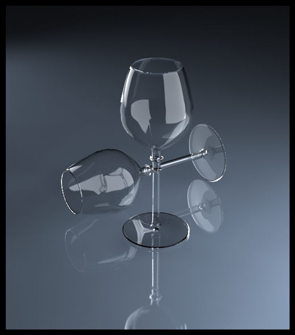 3ds Max Wine Glass