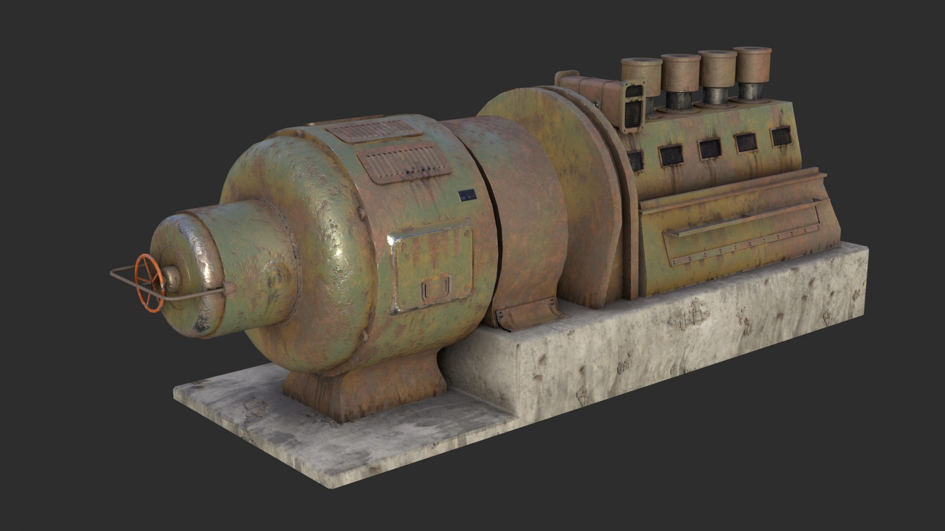 Asset German Power Generator 3D Model - TurboSquid 1565545