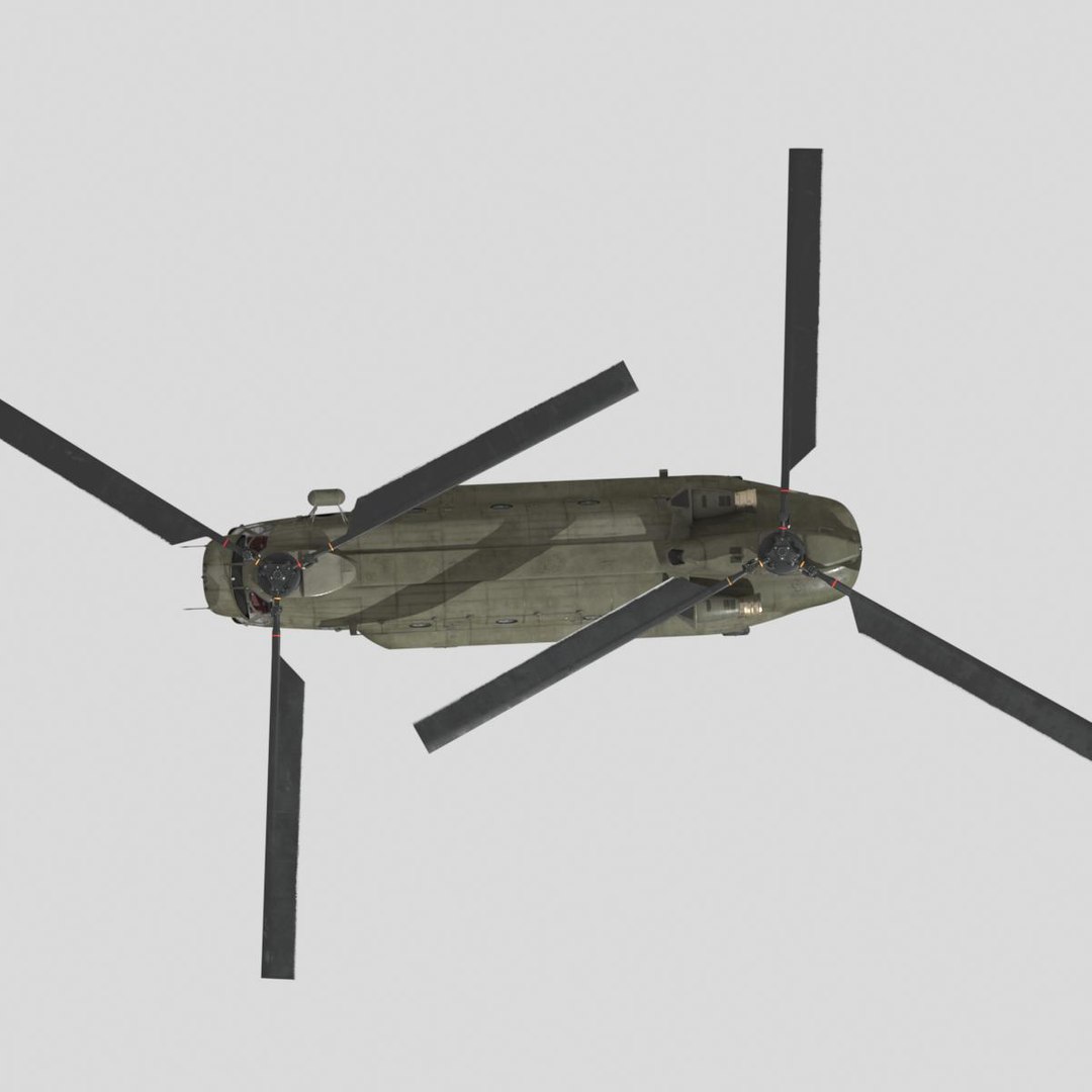 3d Chinook Ch47 Helicopter Model