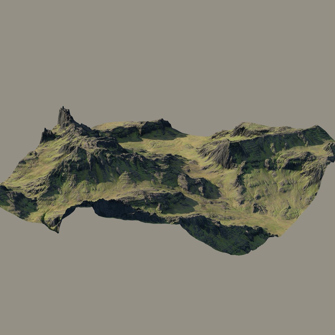3D Icelandic Terrain 2 Model - TurboSquid 1984723