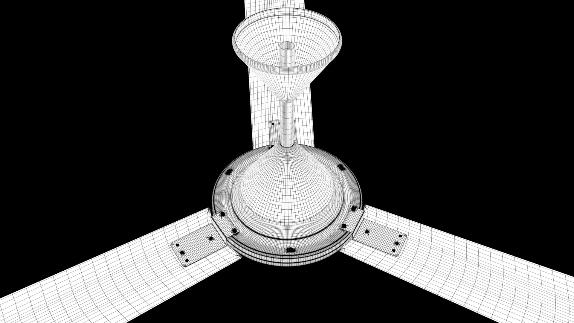 Ceiling Fan 3D Model - TurboSquid 2199866