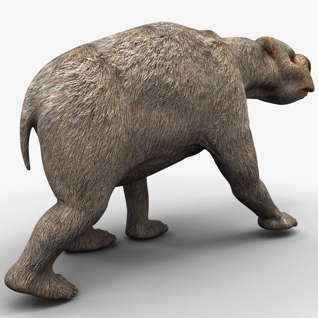 3d model diprotodon pose 1