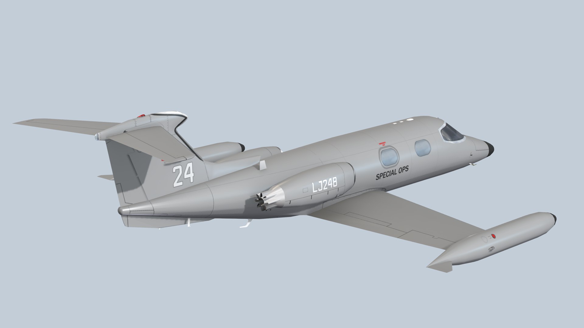 3D Model Learjet 24 - TurboSquid 2218183